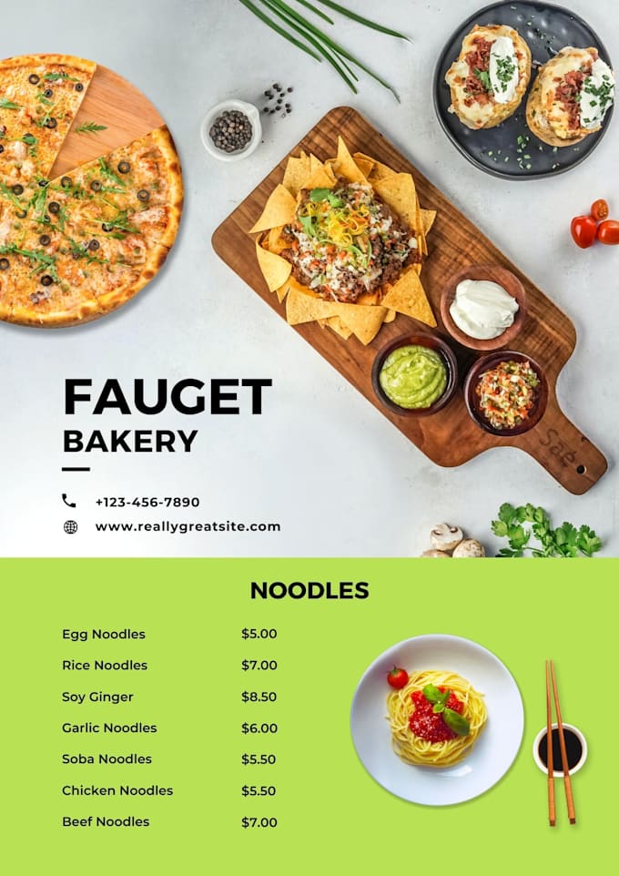 Create restaurant food menu template by M3arifcity | Fiverr
