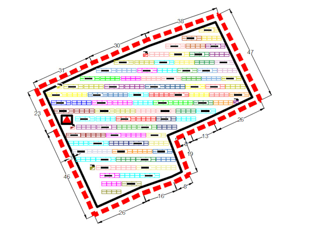 Make a photovoltaic plant for you, drawn in autocad, with all the ...