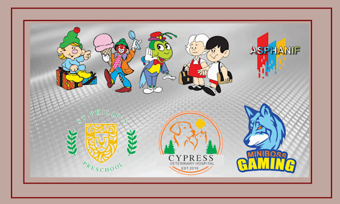 Design cartoon logo sticker design by Fgaten_gtaker | Fiverr