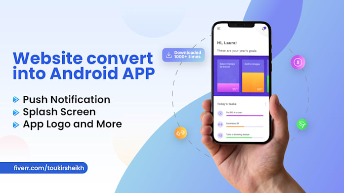 Convert website to android app by Toukirsheikh | Fiverr