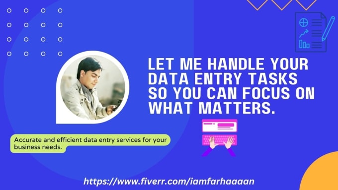 Do accurate and efficient data entry services by Iamfarhaaaan | Fiverr Do accurate and efficient data entry services by Iamfarhaaaan | Fiverr