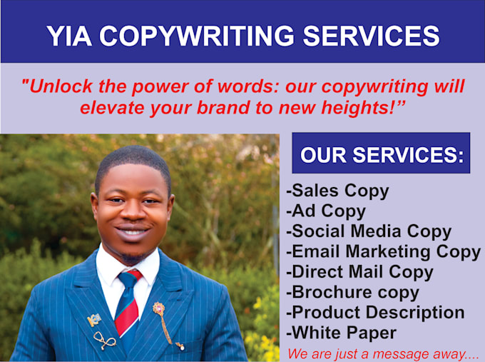 As a copywriter, write perfect copy for your business by Ismailajayi01 | Fiverr