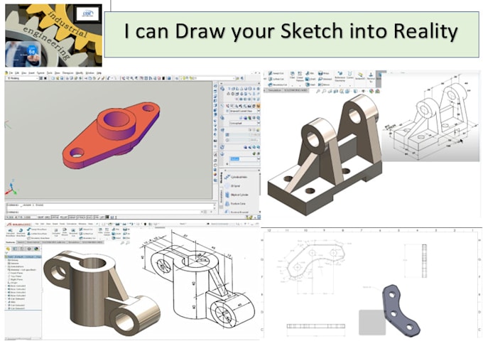Design 2d and 3d models by using solidworks and do arena simulation by ...