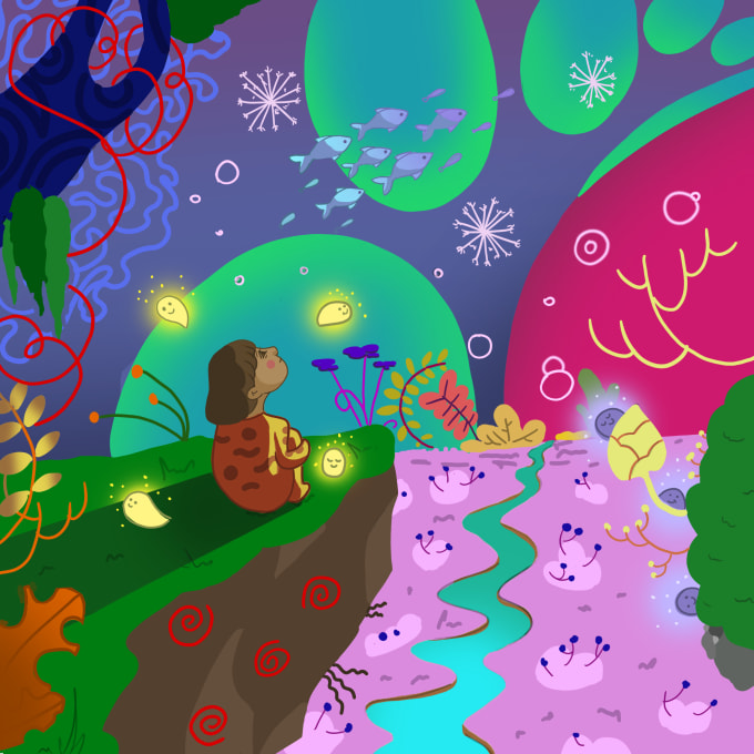 Digital traditional painting 2d animation by Katulevskaya | Fiverr