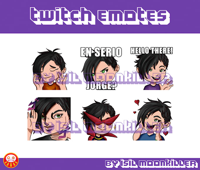 Draw your amazing emotes for discord, youtube or twitch by Isil_mk | Fiverr