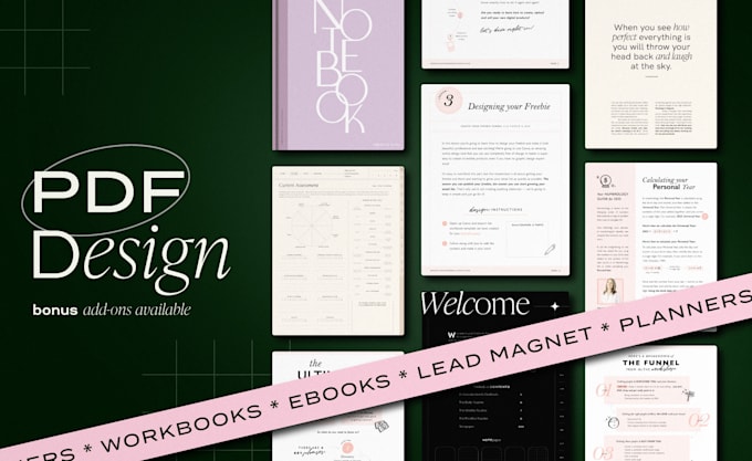 Design pdf workbook, lead magnet, and planners for you by ...