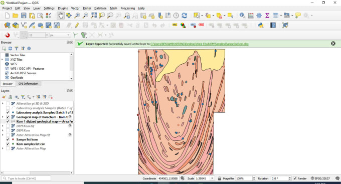 Use gis to digitize geographical data and generate maps by Edwardkipkoech | Fiverr