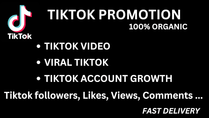Tiktok promotion, grow tiktok, viral tiktok, tik tok video promotion ...