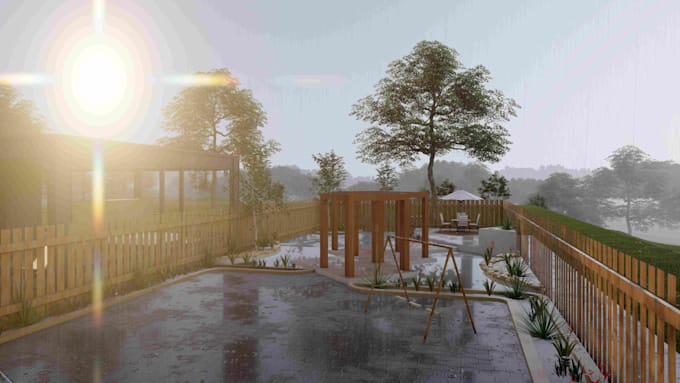 Easy Landscape Design Renderings Photo Realistic Design Render Package