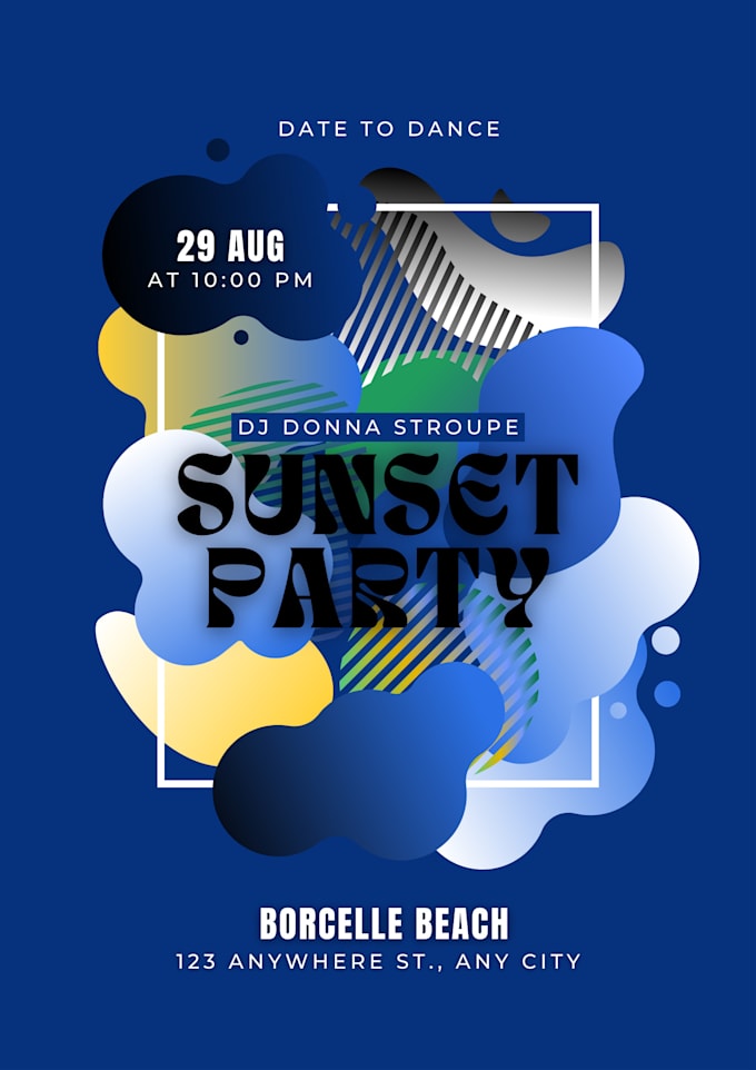 Create posters for your parties and events by Wstdulaj | Fiverr