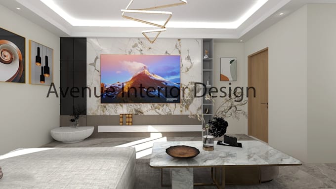 Do luxurious top notch interior design 2d and 3d included by Vish559 ...