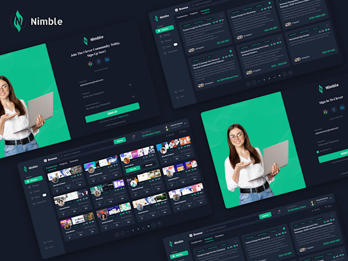 Design modern dashboard or webapp ui ux in figma by Nikunjpatel009 | Fiverr