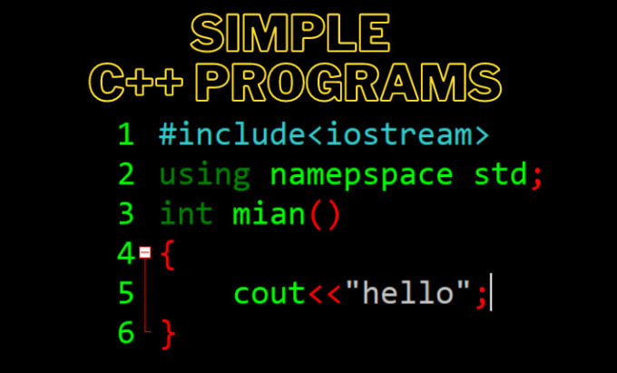 Create simple c plus plus programs by Captad | Fiverr Create simple c plus plus programs by Captad | Fiverr