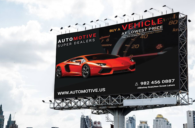 Design billboard, yard sign, outdoor signage, signboard, or vinyl ...