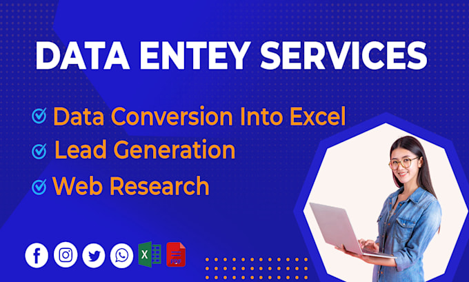 Do data entry, excel, scraping, typing, copy paste pdf to excel work by Shulysultana | Fiverr