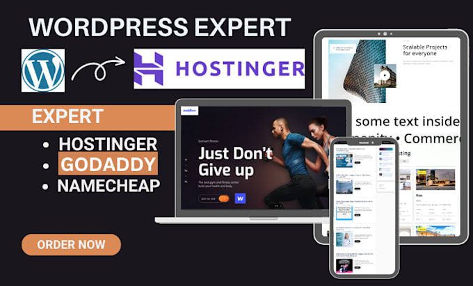 Hostinger wordpress website on bluehost godaddy siteground hostgator name by Abdulrehman501 | Fiverr