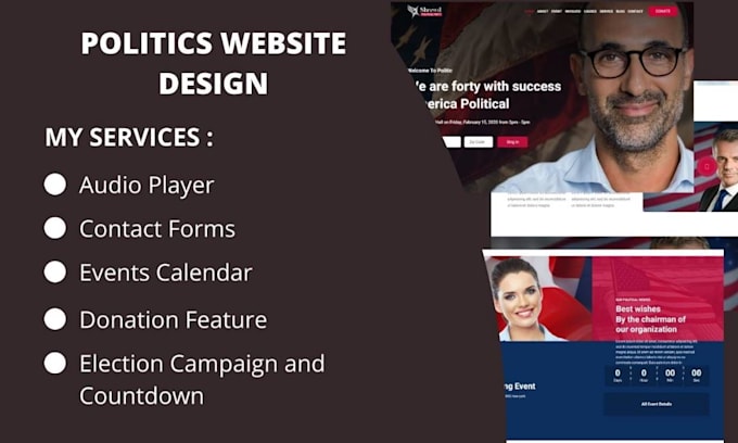 Design political website, political campaign website and political ...