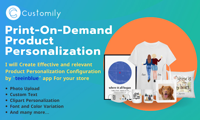 Setup personalized products in customily by Cutout247 | Fiverr