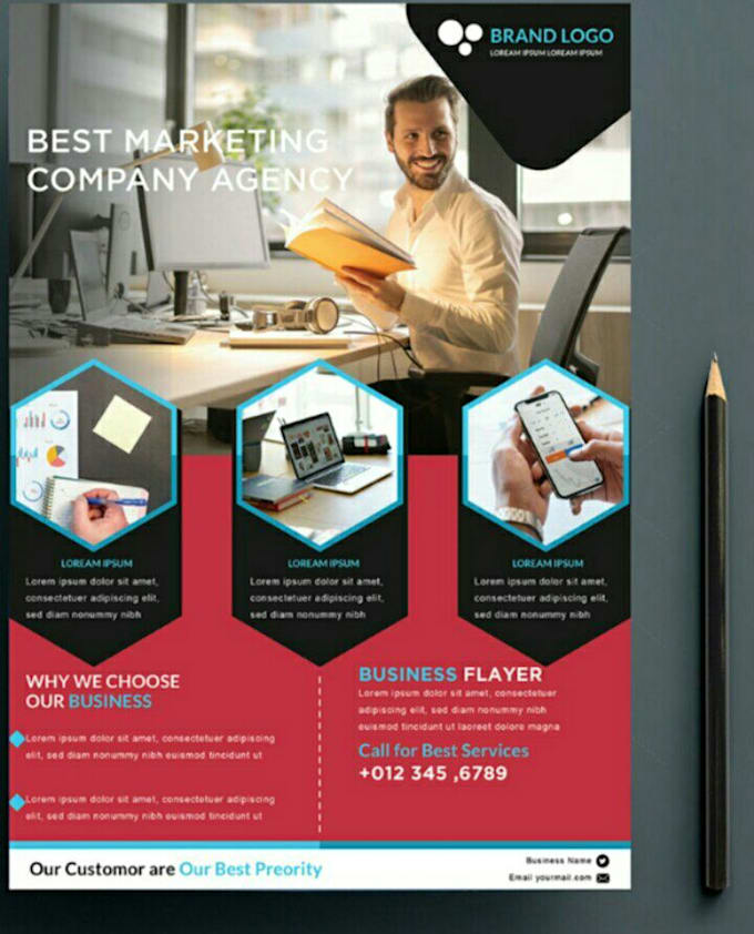 Design a very nice flyer for you within few minutes by Josephadukofi ...