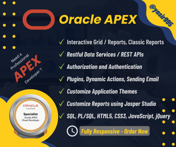 Develop And Customize Oracle Apex Application By Yasir995 Fiverr