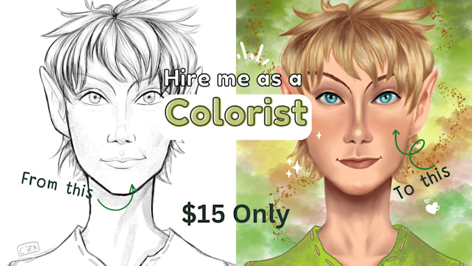 Color novel or game characters, assets, artwork and comics by Mahnoor ...