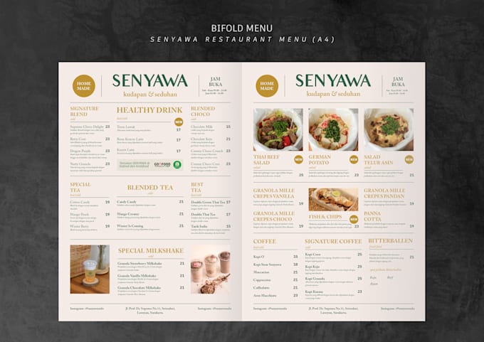 Design professional menu restaurant, food, and pricelist for you by ...