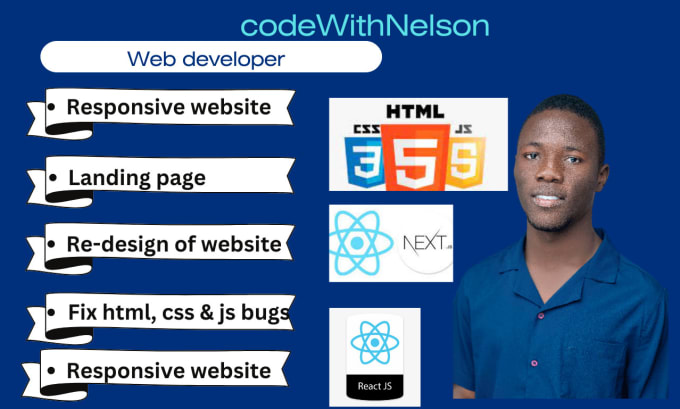 Build web app using react js or next js for client side by Code_nelson ...