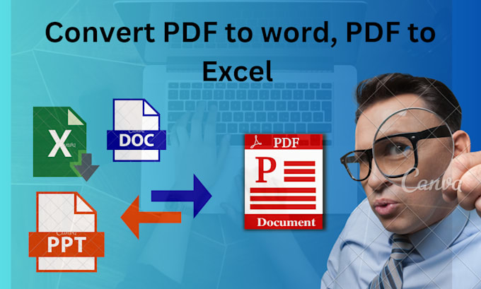 Convert pdf to excel,pdf to word by Nidaarif3 | Fiverr