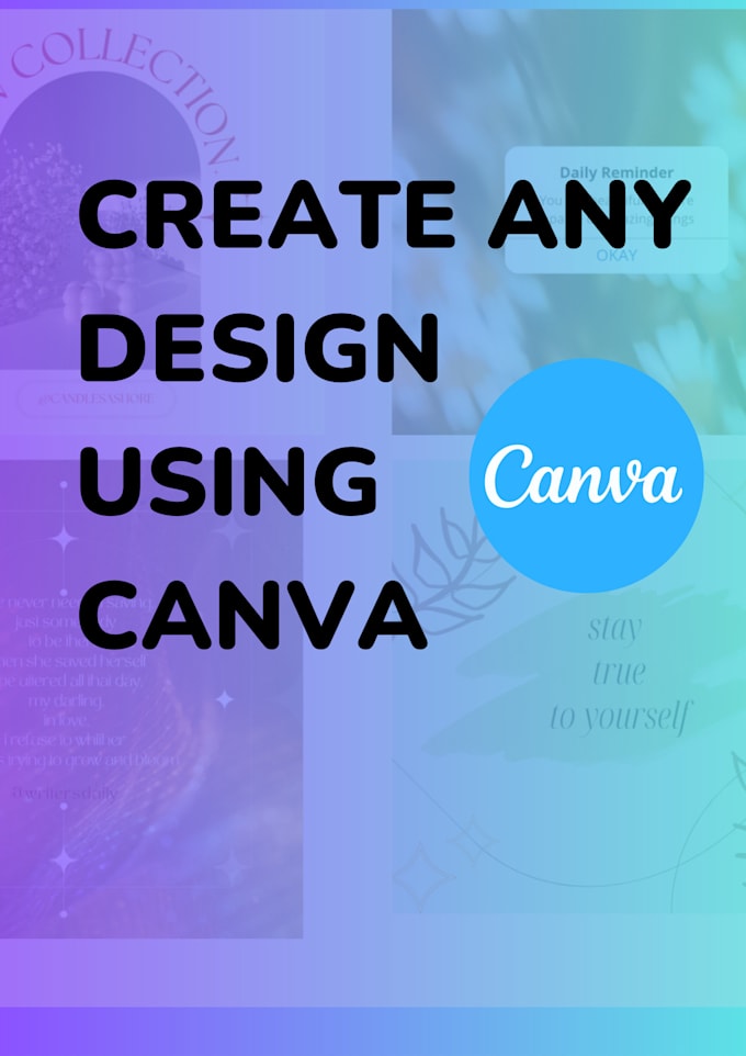 Create anything using canva by Aqsamuhammadali | Fiverr