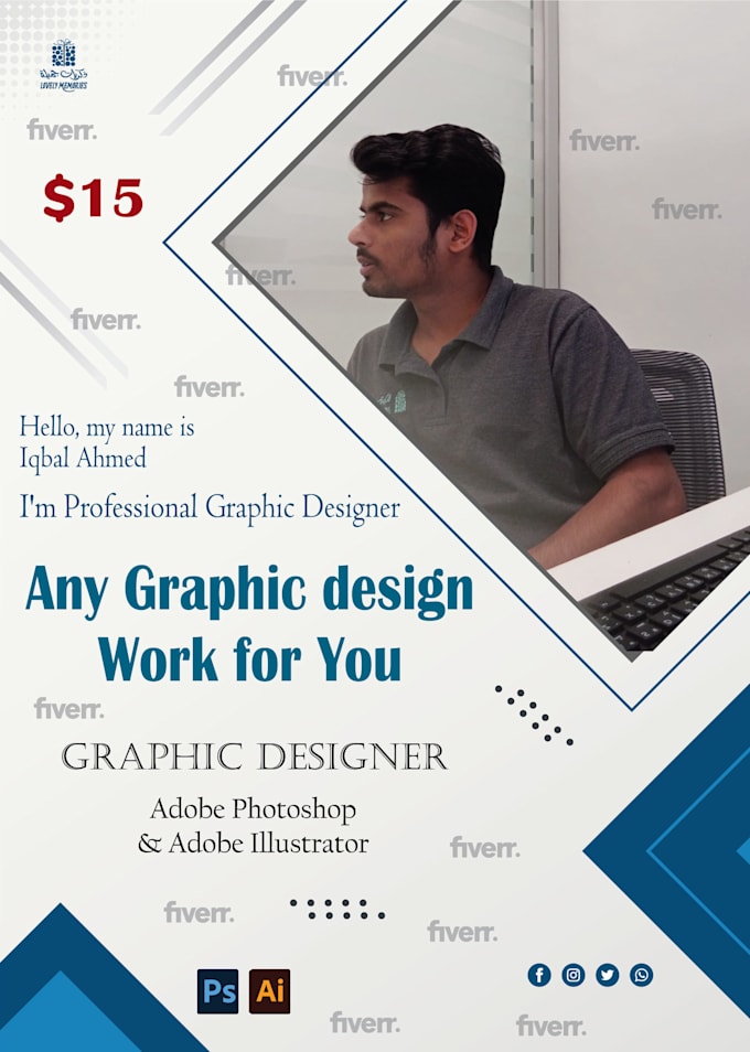 Do any graphic design job for you by Iqbal76953 | Fiverr