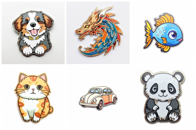 Create quick custom enamel pin design based on your ideas by Cubictiger ...