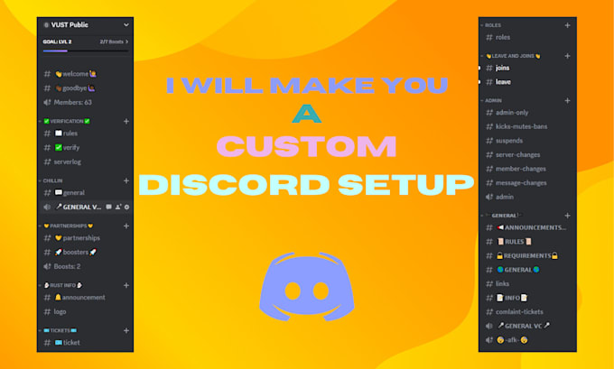 Setup a custom discord server just for you by Wind_snakey | Fiverr