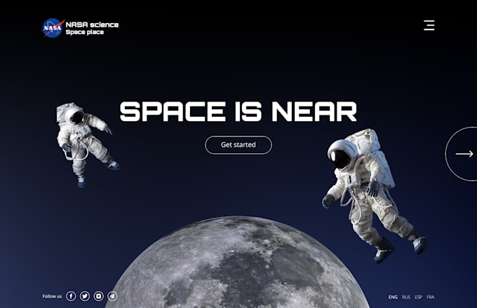 Create professional animated full screen websites by Marsirekanyan | Fiverr