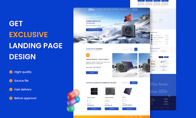 Unique, selling landing page design, website ui ux in figma by ...