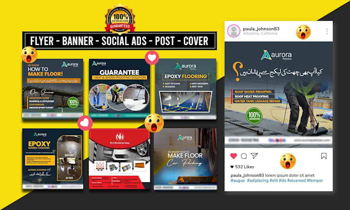 Design social media post, instagram post, facebook post, banner ads by ...