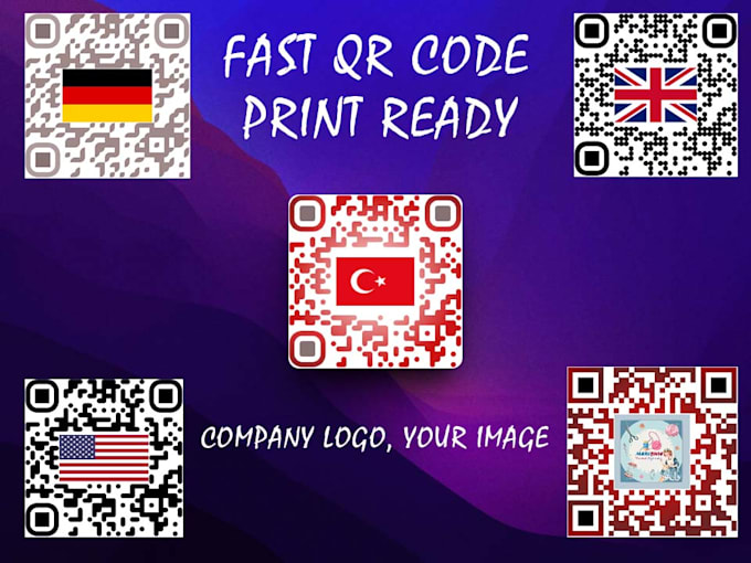 Create a qr code with your business logo by Ahmetyuceler | Fiverr