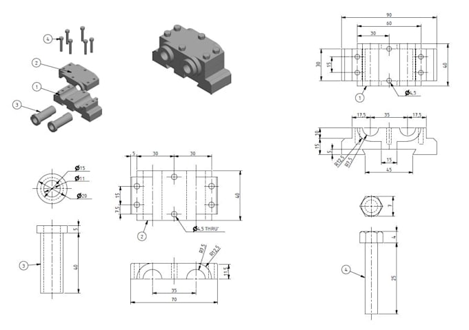 Design 3d cad models asembly drawing piping sheetmetal design using ...