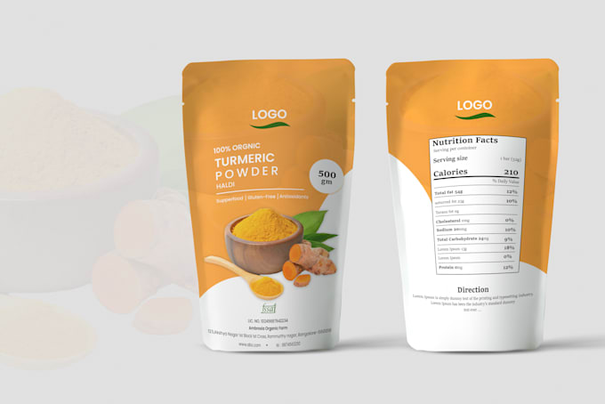 Create turmeric powder mockup by Jb_web | Fiverr
