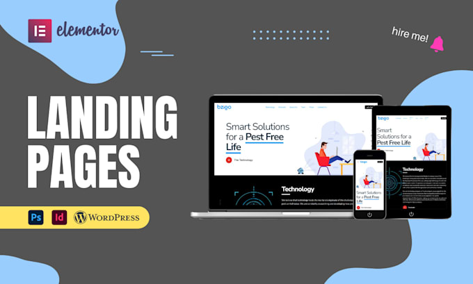 Design a stunning landing page using elementor by Cloudnclear | Fiverr