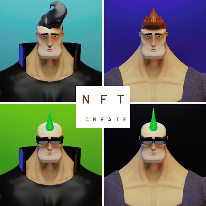 Create nft characters for 1k 5k 10k collection with metadata by Balamutkin | Fiverr