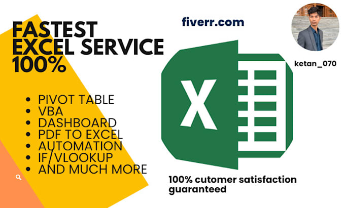 Your professional microsoft excel expert by Ketan_070 | Fiverr