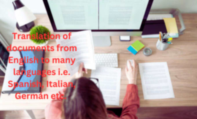 Professionally translate any doc from english to italian, spanish ...