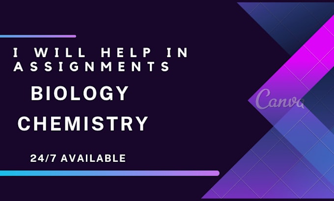 Help in biology and chemistry assignments by Ullah2345 | Fiverr