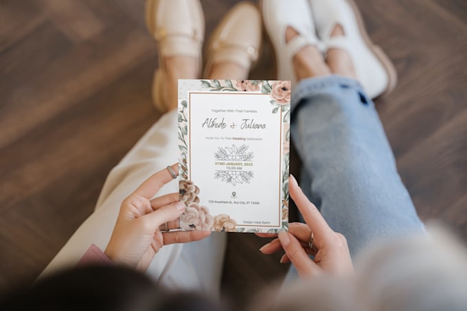 Design the most beautiful wedding invitation by Hadybasheir | Fiverr