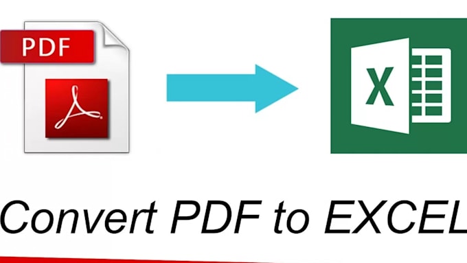 Convert pdf to excel, csv and sheets by Neshu_kanodia | Fiverr