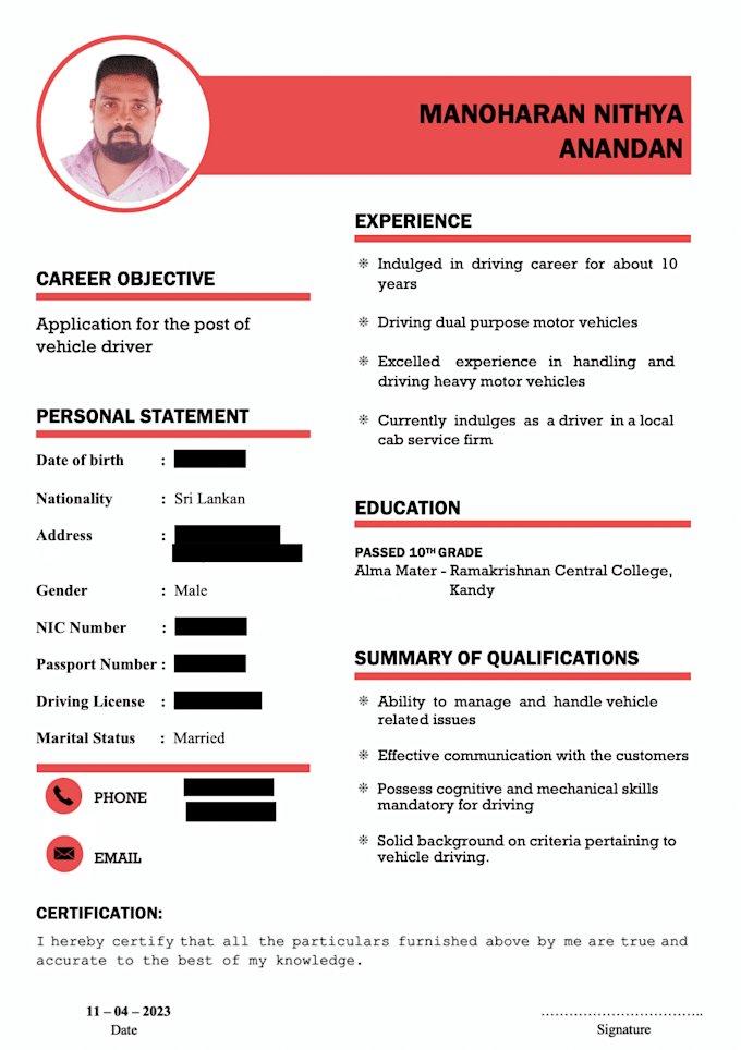 Create your cv more professional by Nimesh_studios | Fiverr