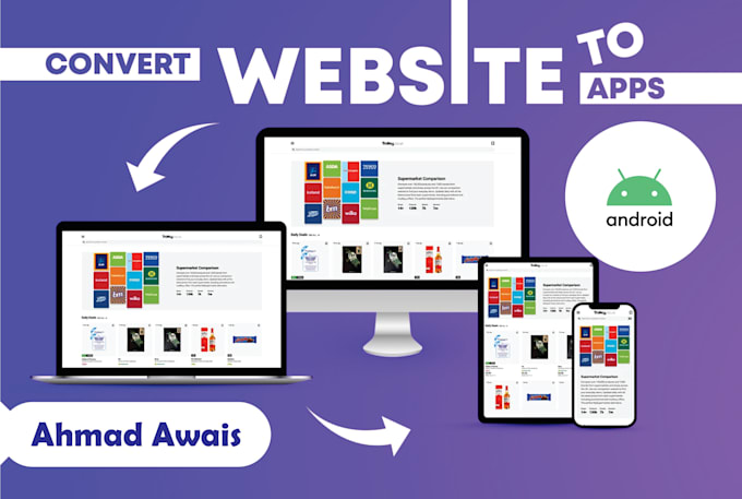 Convert your website into an android application by Ahmad_112 | Fiverr