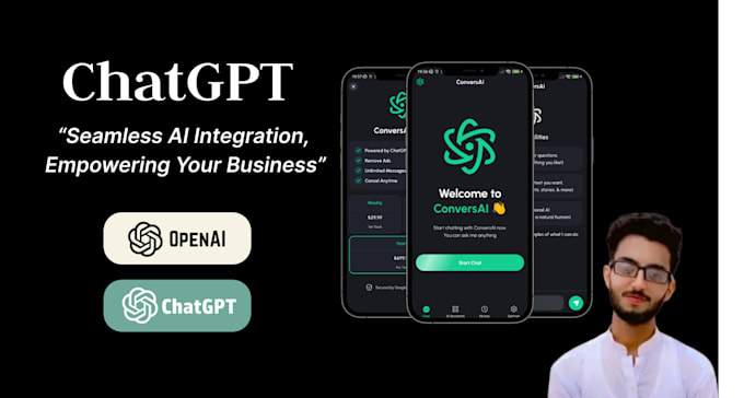 Integrate and develop mobile apps with chatgpt ai by Team_technest | Fiverr