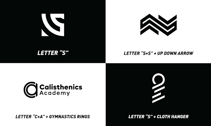 Design abstract letter mark wordmark logo by Fredrickp_3 | Fiverr