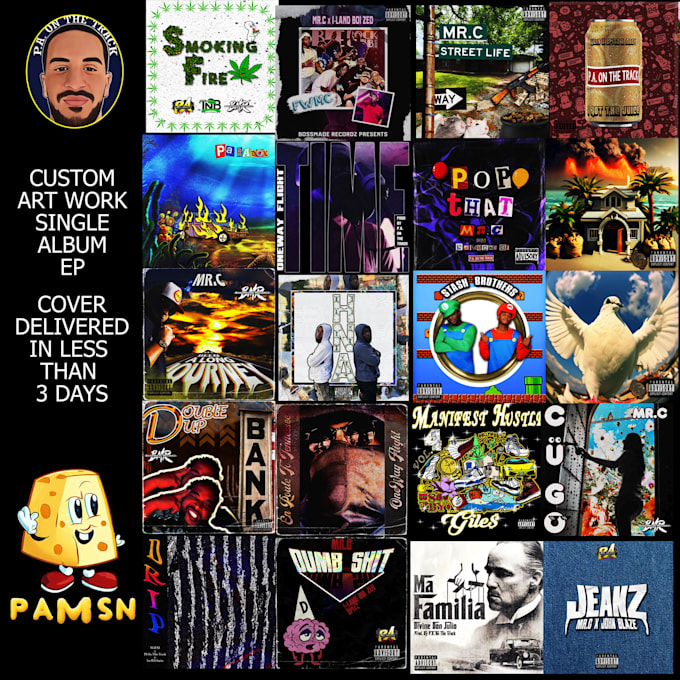 Make a creative album cover design for you by Paonthetrack | Fiverr